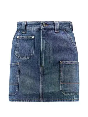 Givenchy Patch-pocket Denim Skirt