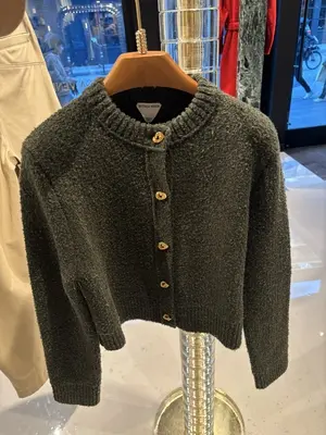 Bottega Veneta Green Cardigan