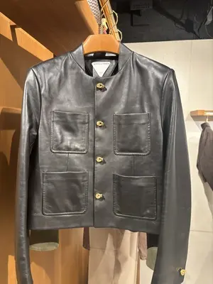 Bottega Veneta Leather Jacket - Black