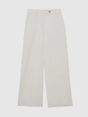 REISS Malin Petite Wide-leg Trousers