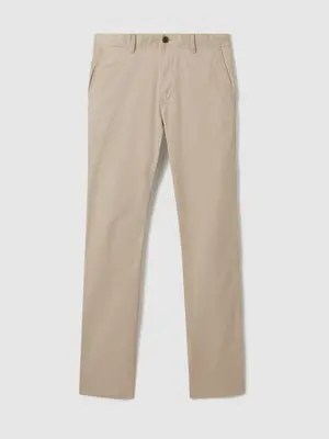 REISS Pitch Washed-cotton Slim-fit Chinos