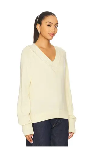 Guest In Residence Varsity V Sweater