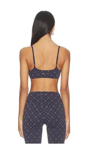 The Upside Ezra Ballet Sports Bra In Navy - Geo