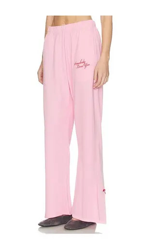 THE MAYFAIR GROUP Somebody Love You Wide Leg Sweatpants - Pink