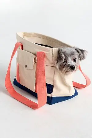 GONE TO THE DOGS Miles Pet Carrier Bag - Cream
