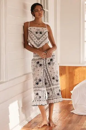 LYREBIRD Scalloped Hanky Hem Cami