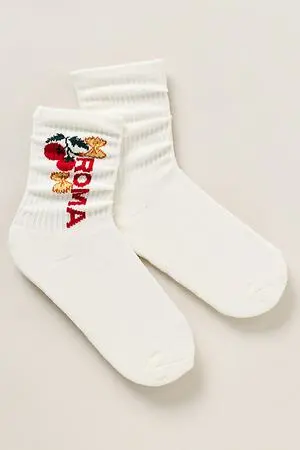Anthropologie City Icon Crew Socks - Roma