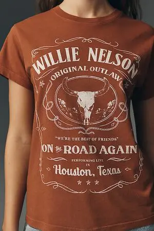 LETLUV Willie Nelson T-shirt Top