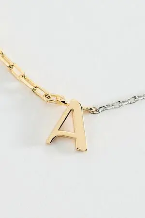 Anthropologie Delicate Monogram Necklace