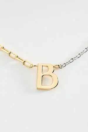 Anthropologie Monogram Necklace - B