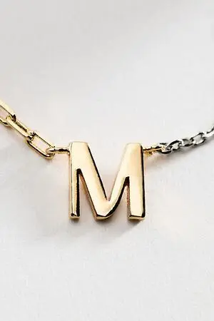 Mini Bubble Letter Monogram Necklaces