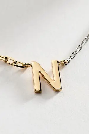 Brass Monogram Necklaces