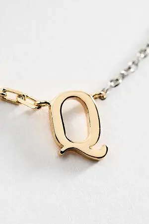 Brass Monogram Necklaces