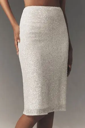 MARE MARE Sequin Bias Midi Skirt