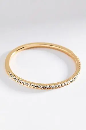Anthropologie Pavé Diamond Cuff Bracelet - Gold