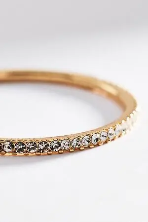 Anthropologie Pavé Diamond Cuff Bracelet - Gold