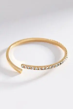 Anthropologie Pavé Diamond Slim Bracelet - Gold