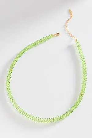 Anthropologie Beaded Necklace - Green