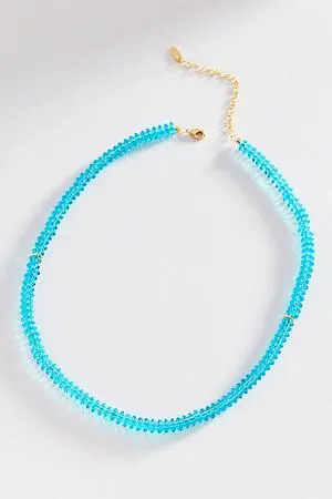 Anthropologie Beaded Necklace - Sky