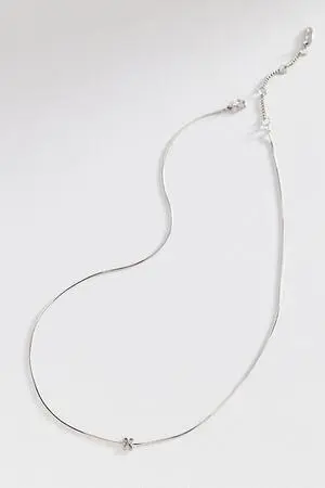 Maeve Logo Necklace - Silver