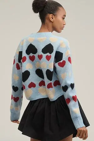 English Factory Heart Icon Pullover Sweater