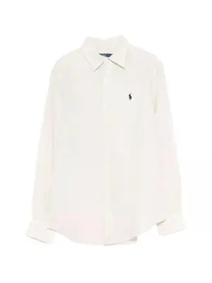 Polo Ralph Lauren Embroidered Logo Curved Hem Shirt