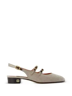 CAREL Double-strap Almond-toe Pumps