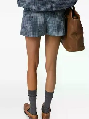 Miu Miu Navy Check Skort