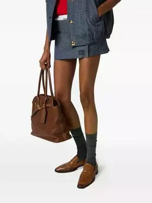Miu Miu Mini Check-pattern Skort