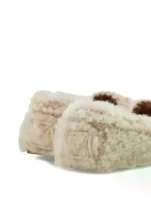 FERRAGAMO Gancini Shearling Loafers