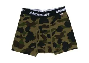 A BATHING APE 1st Camo Trunks Underwear - Green