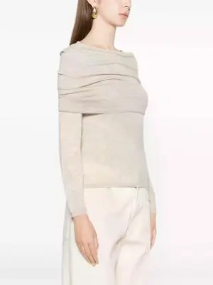 Max Mara Off-shoulder Sweater - Neutrals