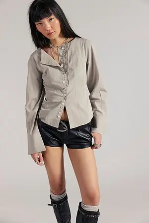 Free People Madison Button-down Blouse