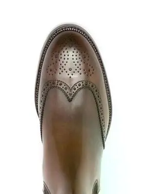 TOD'S Perforated Leather Ankle Boots
