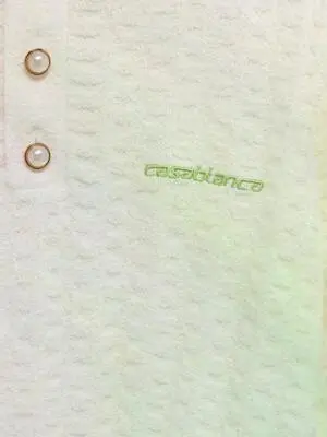 Casablanca Textured Buttoned Polo Shirt