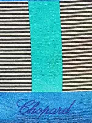Chopard Logo-lettering Silk Scarf