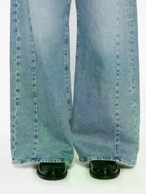 MOTHER Five-pocket Wide Leg Jeans