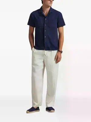 Polo Ralph Lauren Waffle-knit Camp-collar Shirt