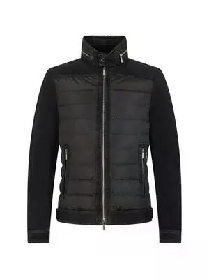 MOORER Zip-up Quilted Panel Jacket