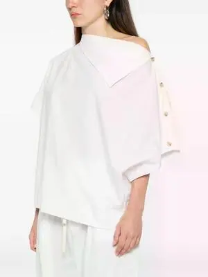 Soeur Issa Short-sleeve Blouse - White