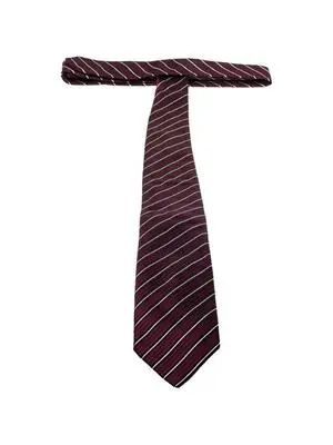 BOSS Striped-pattern Necktie - Red