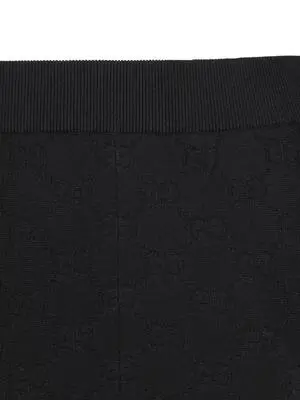 Gucci Gg Motif Ribbed Leggings
