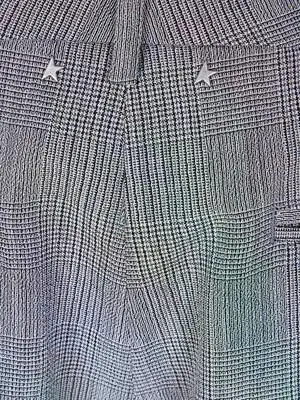 GOLDEN GOOSE Check-pattern Star-embellished Trousers