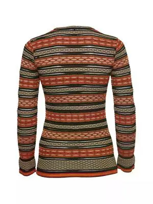 Missoni Striped Knitted Top - Red