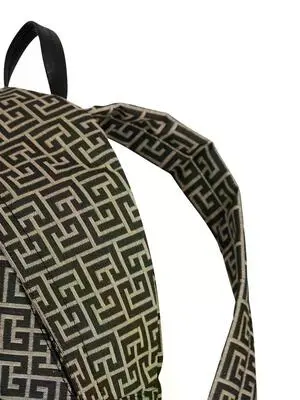 Balmain Pulse Monogram-jacquard Backpack - Black