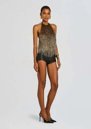 Retrofete Sable Fringe Top