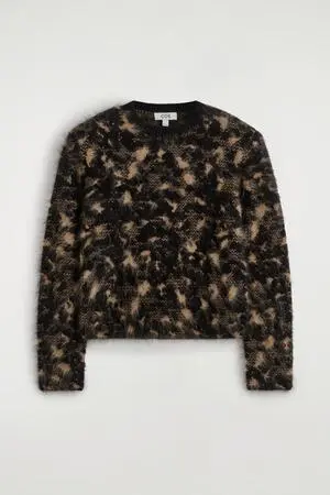 Cos Animal Jacquard Merino Wool Sweater