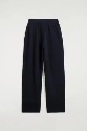Cos Elasticized Merino Wool Barrel-leg Pants