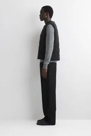 Cos Padded Quilted Knit Merino Wool Vest
