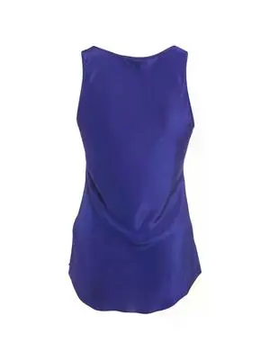 NICOLE FARHI Sleeveless Draped Top